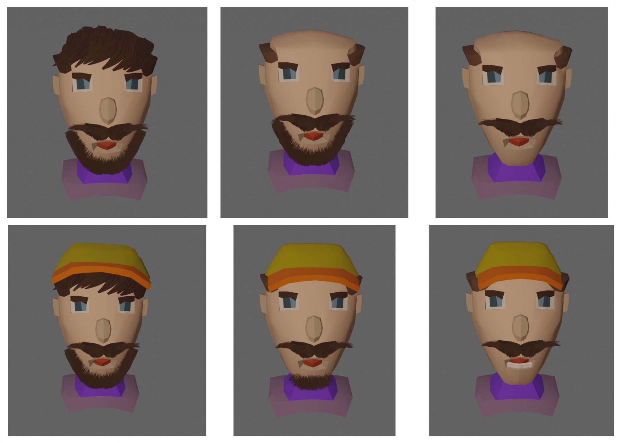 3D Low Poly Model Hoofd – Hobbyist Voxel Art Designer