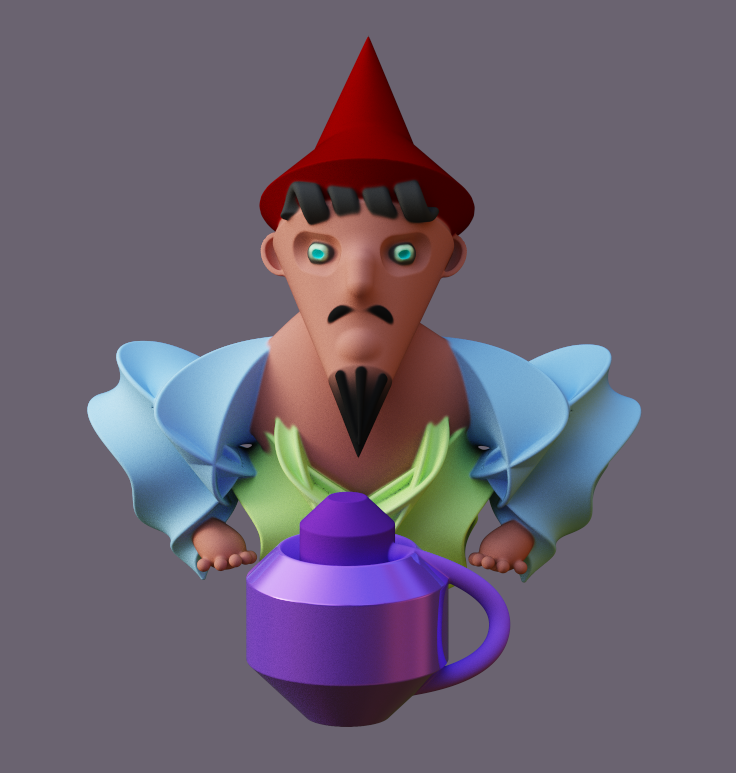 Character Ali Baba – Hobbyist Voxel Art Designer