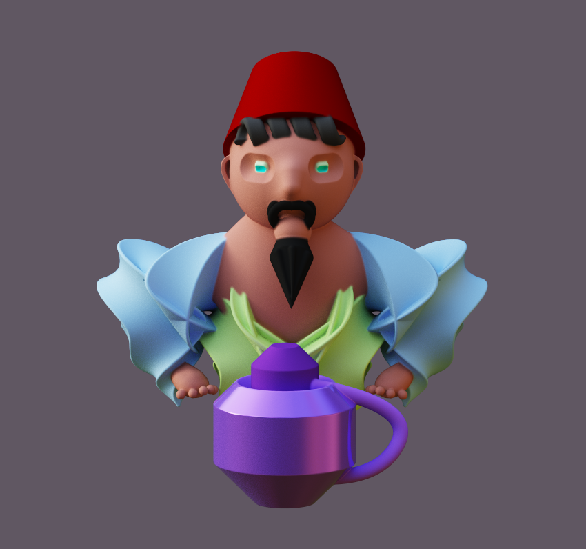 Character Ali Baba – Hobbyist Voxel Art Designer